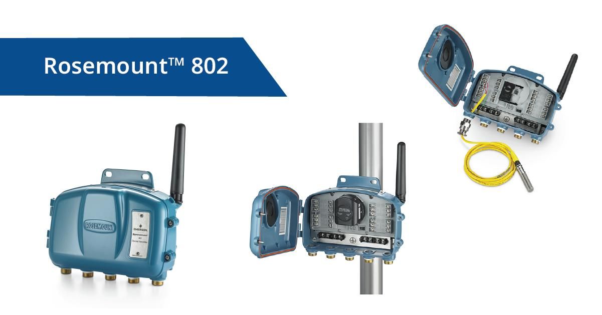 Emerson lanza el transmisor inalámbrico Rosemount™ 802 - Global Industries