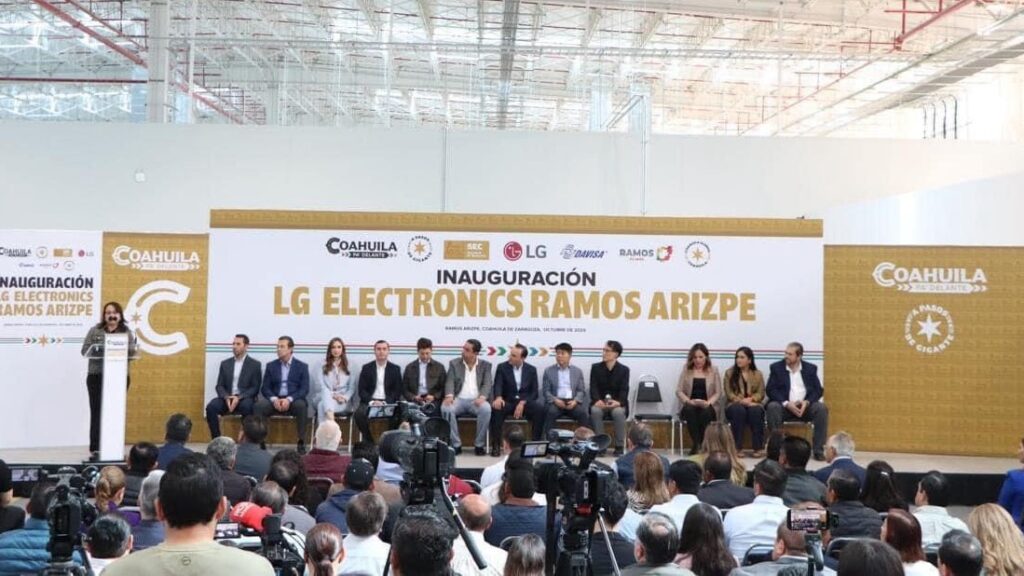 LG inaugura planta en Coahuila con inversión de 1,200 millones de pesos ...